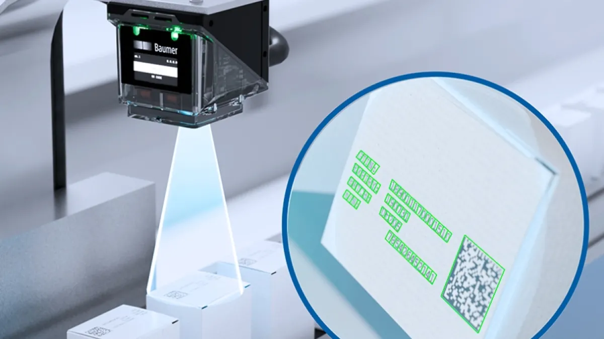 Neue Baumer IDC230 Code- und Textleser für die Pharmaproduktion